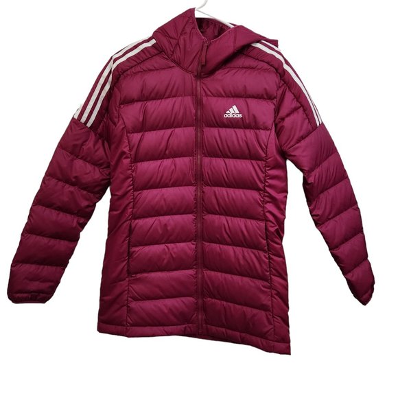 adidas | Jackets & Coats | Adidas Womens Essentials Light Down Hooded ...